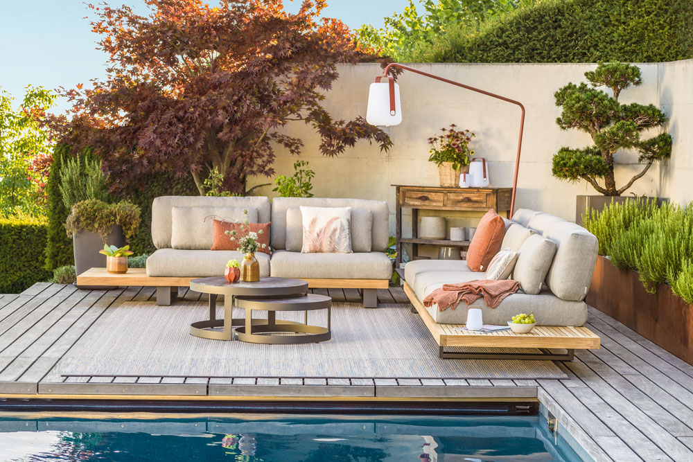 Gartenlounge Set Aluminium AMALFI | Hunn Gartenmöbel