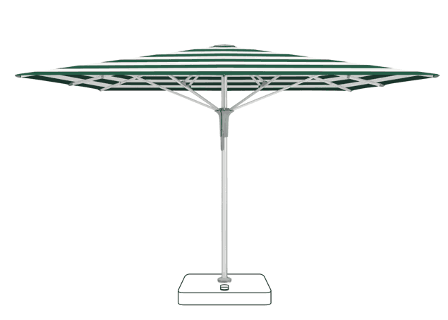 Sonnenschirm Glatz quadratisch 350 x 350 cm FORTELLO® PRO | Hunn ...