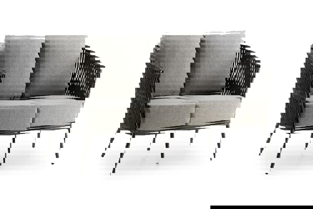 Gartenlounge Set Aluminium/Rope KAPSTADT | Hunn Gartenmöbel