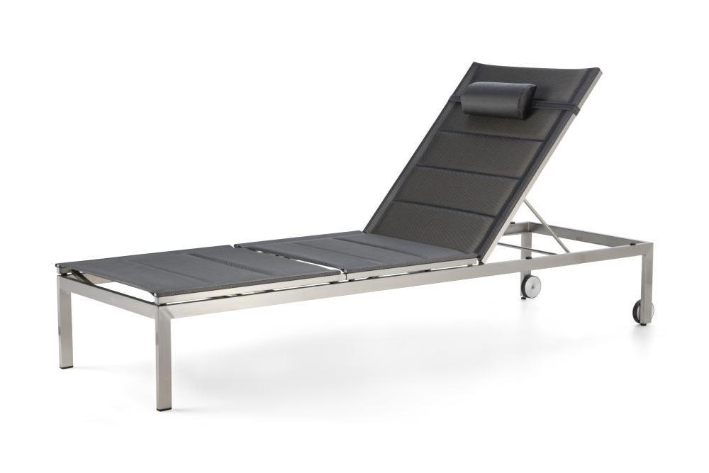 Liegestuhl Edelstahl ROTTERDAM II | Hunn Gartenmöbel