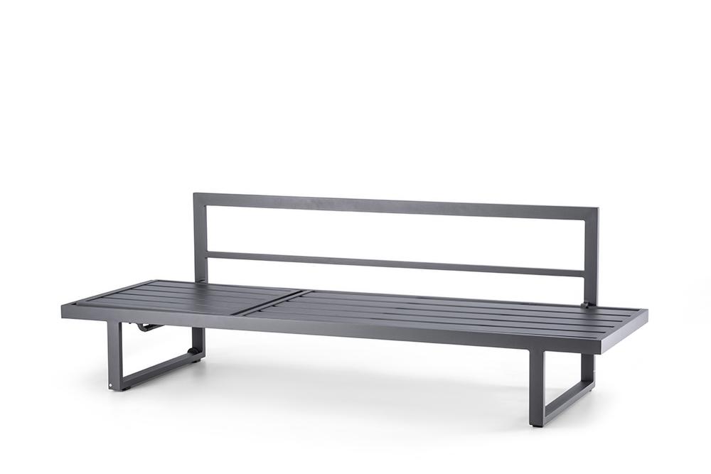 3er Loungebank Aluminium TOSCA | Hunn Gartenmöbel