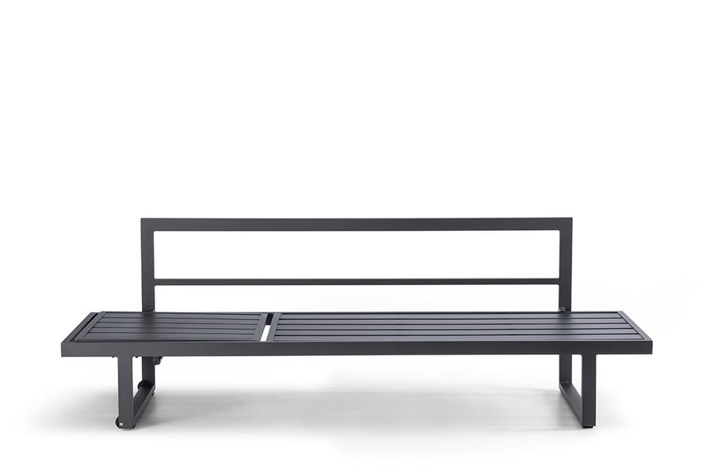 3er Loungebank Aluminium TOSCA | Hunn Gartenmöbel