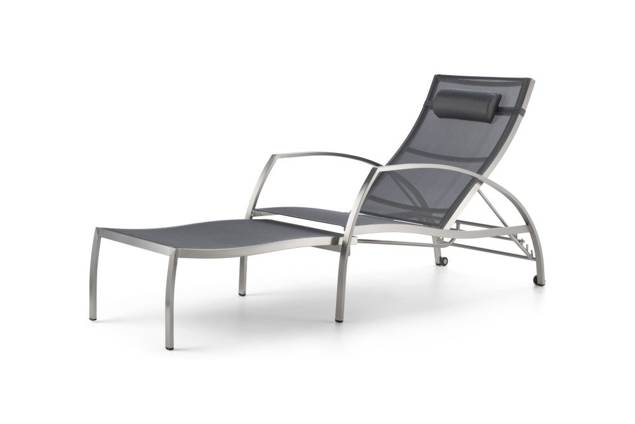 Liegestuhl Edelstahl VICTORIA | Hunn Gartenmöbel